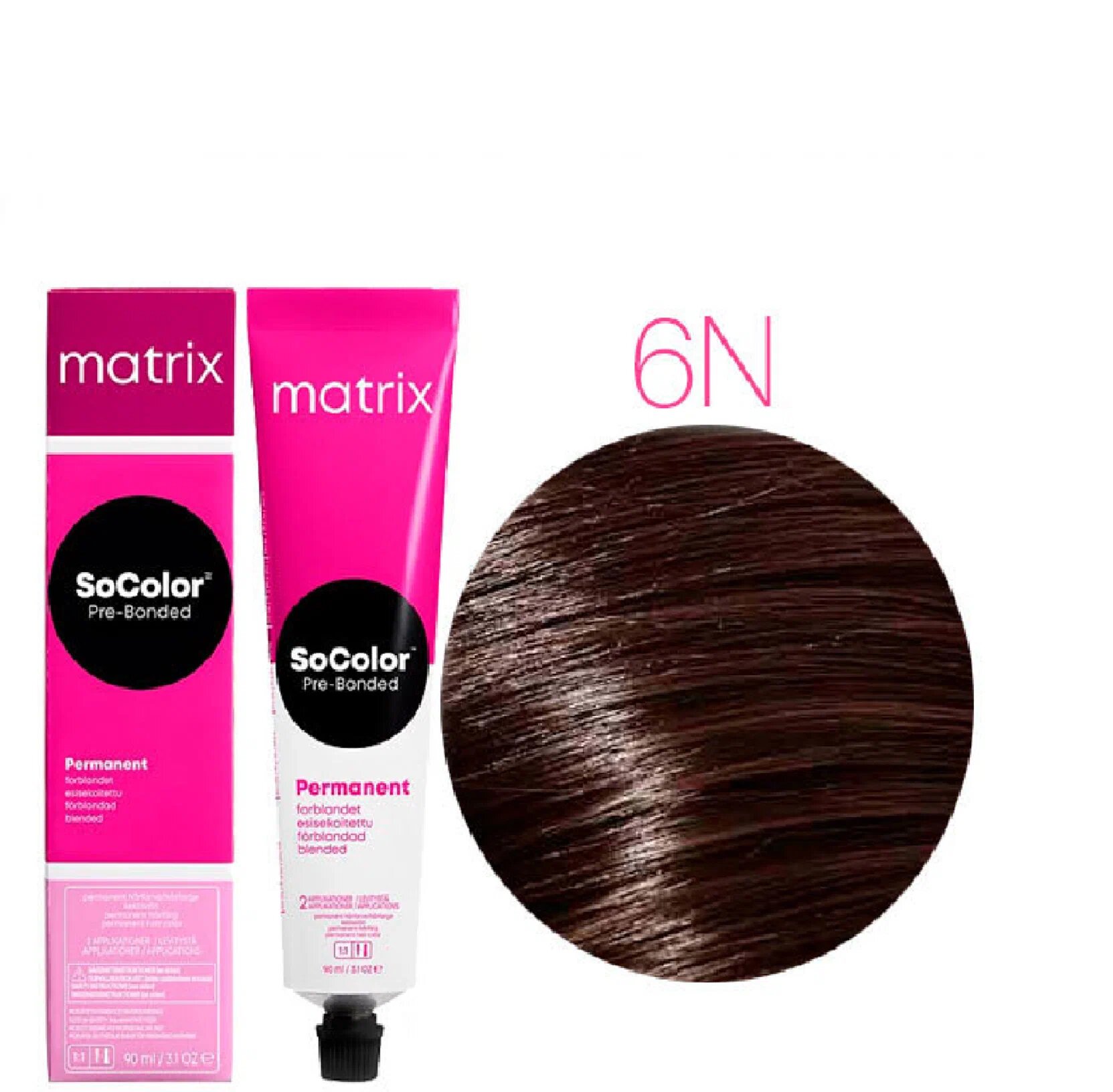 Matrix Крем - краска SoColor beauty, 6N темный блондин, 90 мл