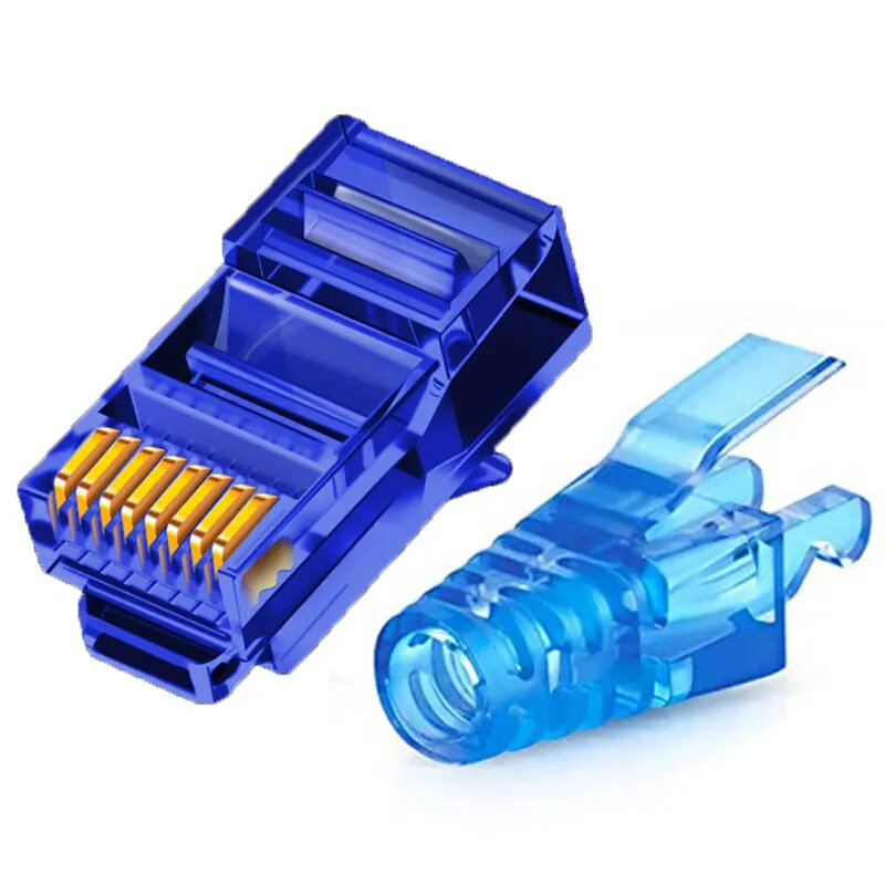 Разъемы RJ45 Cat6, Blue