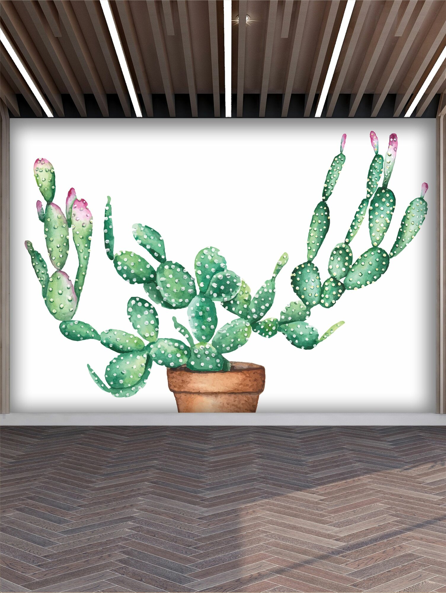 Фотообои Art IrbisPrint на стену " Кактусы " 400х270 на флизелиновой основе