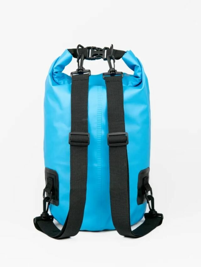 Водонепроницаемый прорезиненный гермомешок для отдыха на природе бирюзовый 30 Л