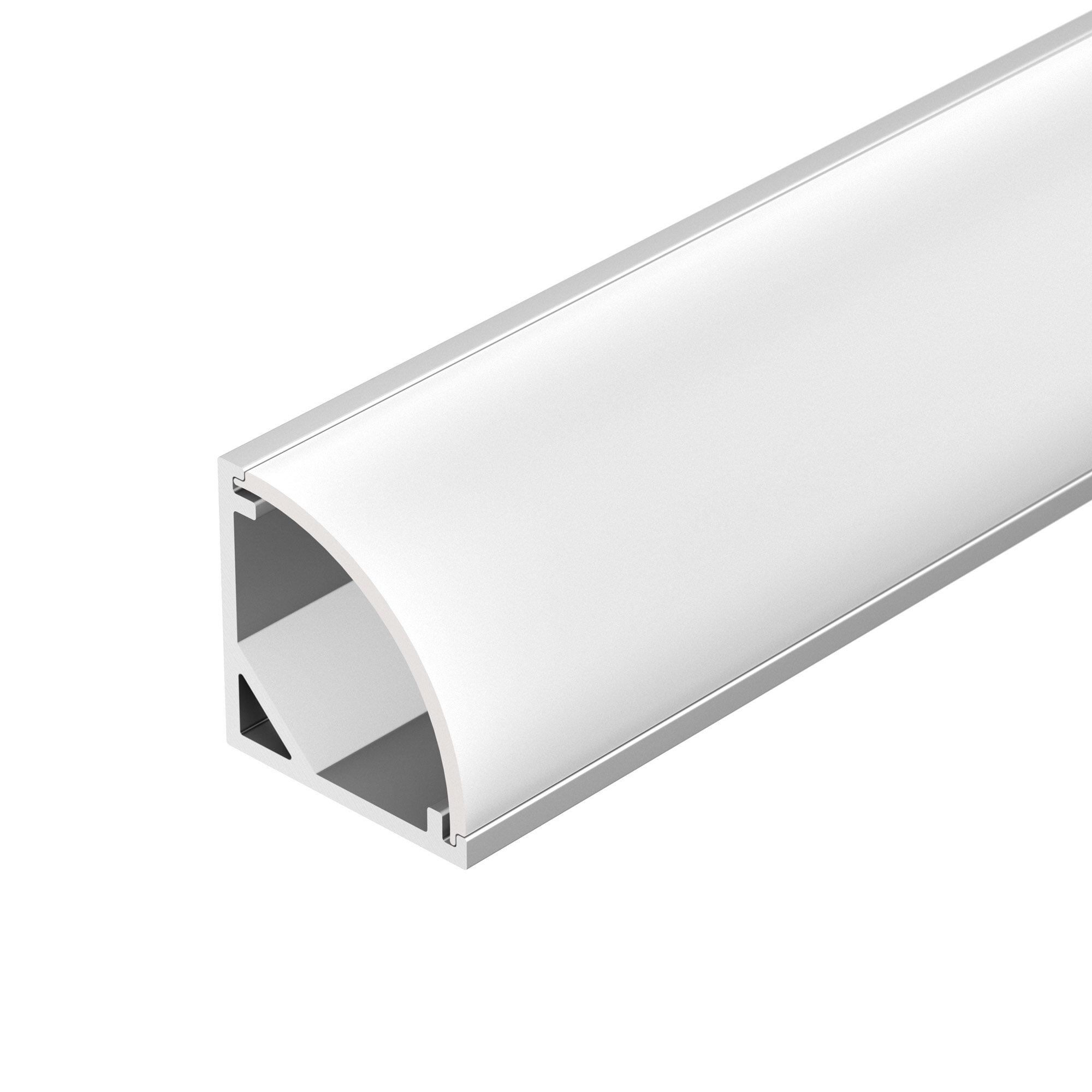 Профиль для светодиодной ленты Arlight Профиль с экраном SL-KANT-H16-2000 ANOD+OPAL (Arlight, Алюминий)