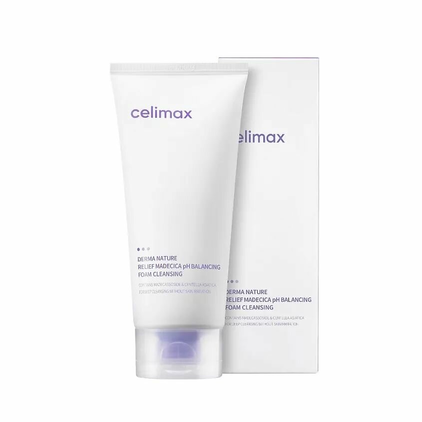 CELIMAX Пенка для умывания Derma Nature Relief Madecica PH Balancing Foam Cleansing