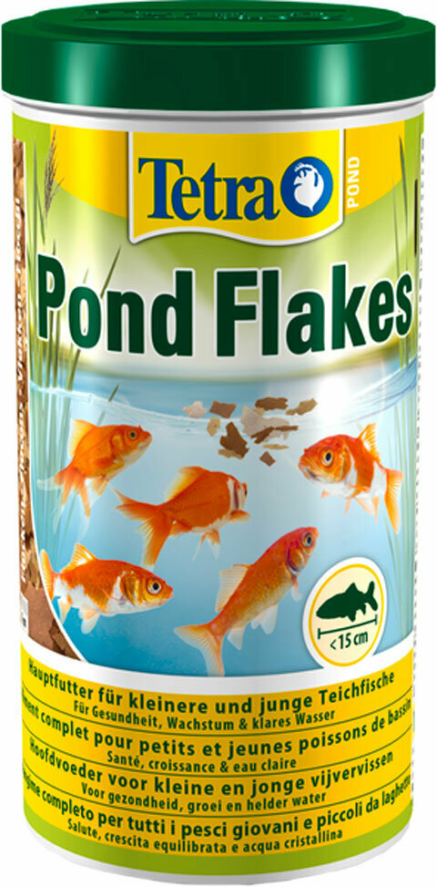 TETRA POND FLAKES корм хлопья для молодых прудовых рыб (4 л х 4 шт)