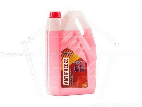Антифриз трасса эконом g12 ( 5 кг) -40*с (красный) прозрачная канистра