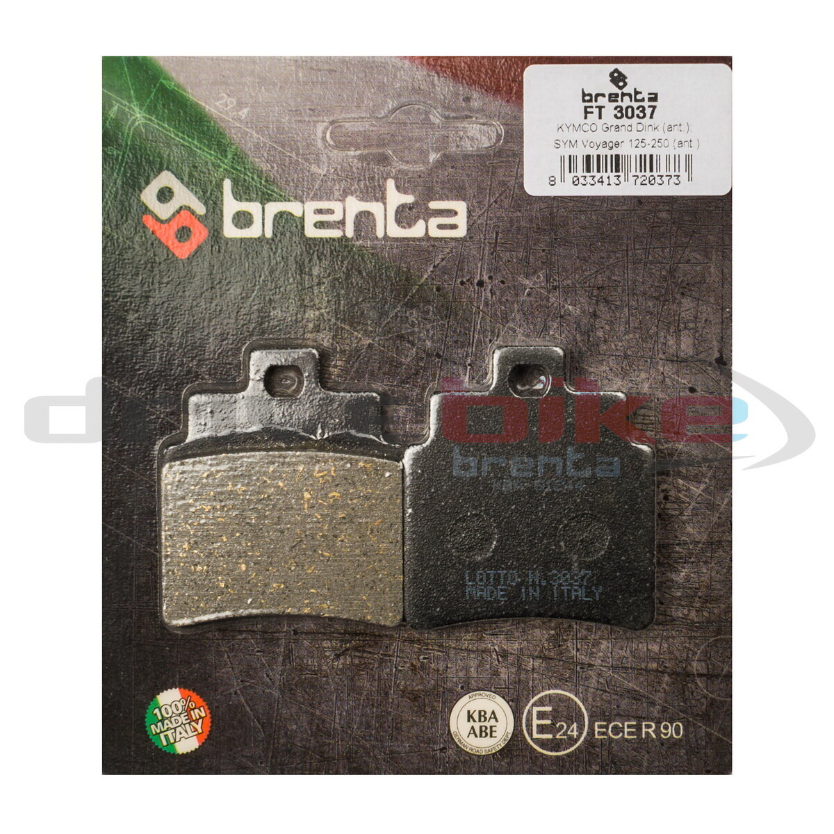 BRENTA Тормозные колодки FT 3037 Organic