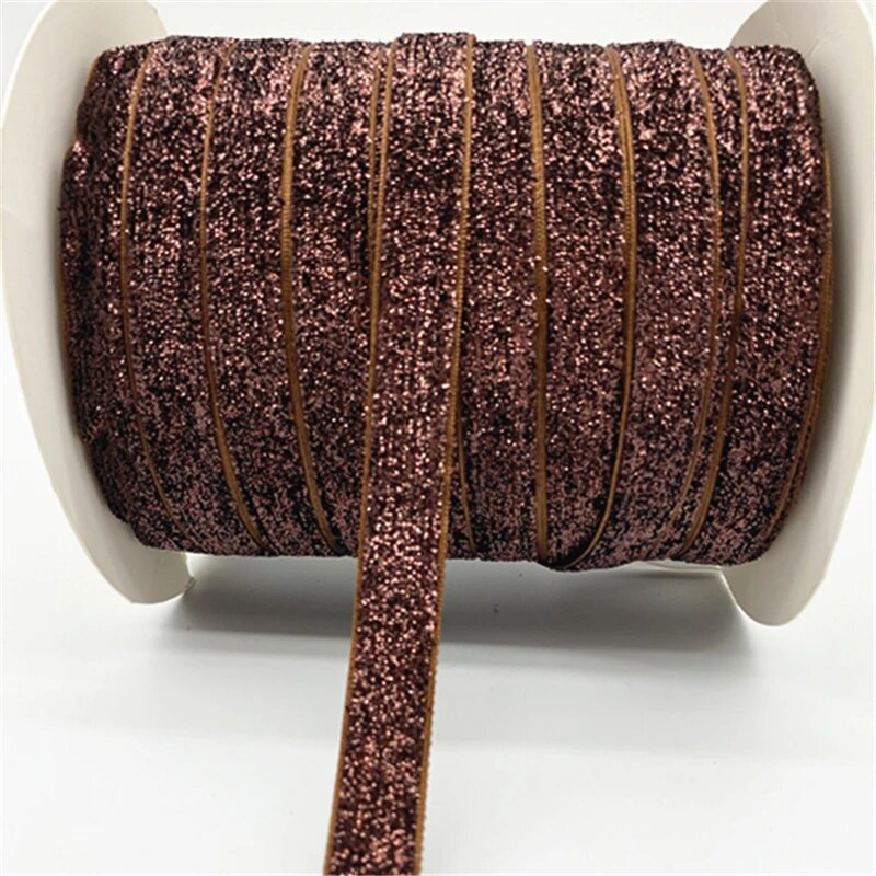 5 ярдов 6-25 мм блестящая лента для украшения свадебной вечеринки, подарочная упаковка ручной работы, бант для волос, сделай сам, Рождество # RoLi