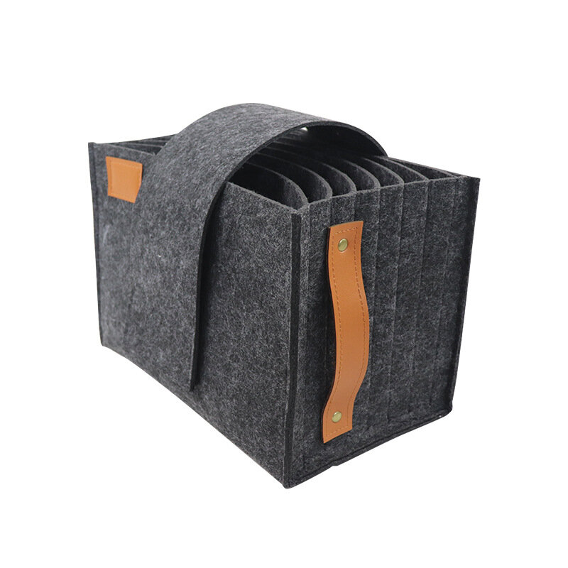 2026 Новый кросс-бордерный фетровый мешок для хранения мисок и тарелок, кухонный органайзер, креативная складная корзина для хранения