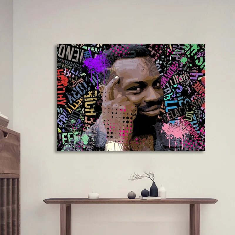 Картина ВсеКартины. тут "Мем", на подрамнике, холст, 30x40 см