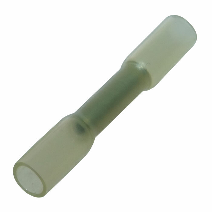 Гильза соединительная для кабеля с термоусадкой 9 А, 26-22 AWG, медь луженая, белая, 20 штук