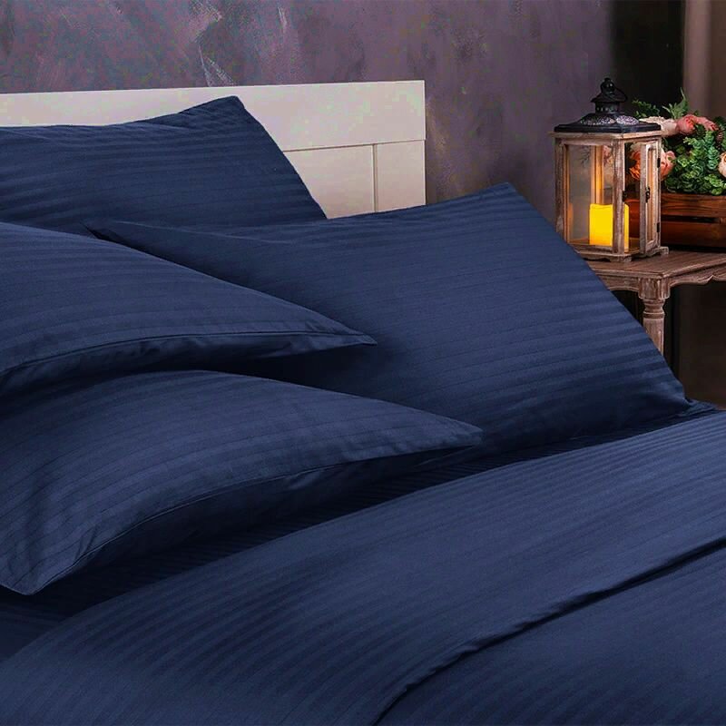 Пододеяльник из страйп-сатина 150 х 200 - М - 140 - Чернила 1х1