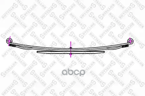 Рессора задн! 61 275 10 Ford Transit 100/150 LWB 3-лист.(2+1) 91-00 Stellox арт. 1200010SX