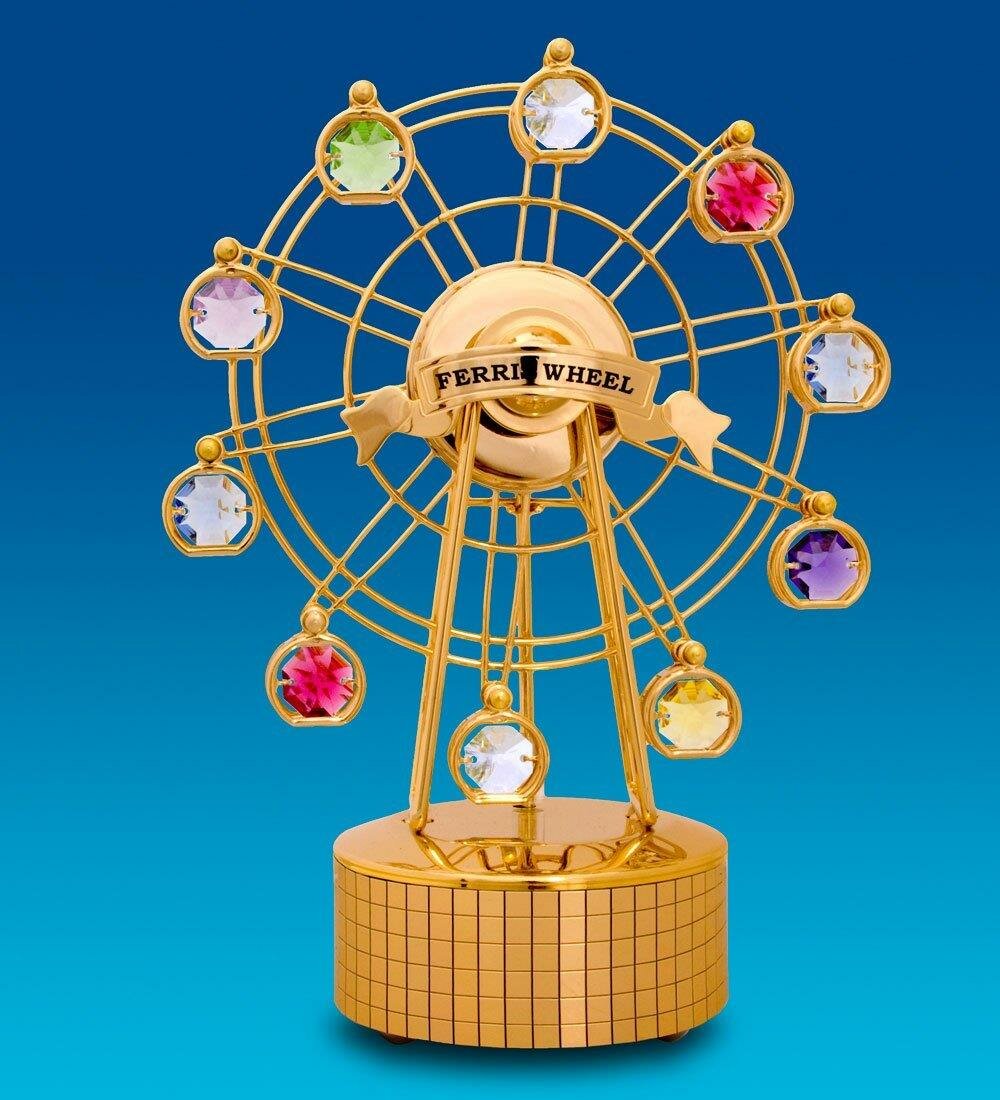 Муз. фигурка Колесо обозрения с цв. кр. A1976402 Crystal Temptations, Металл, кристалл