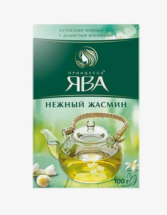 Чай зеленый листовой Принцесса Ява Нежный жасмин, 100 г 6001888