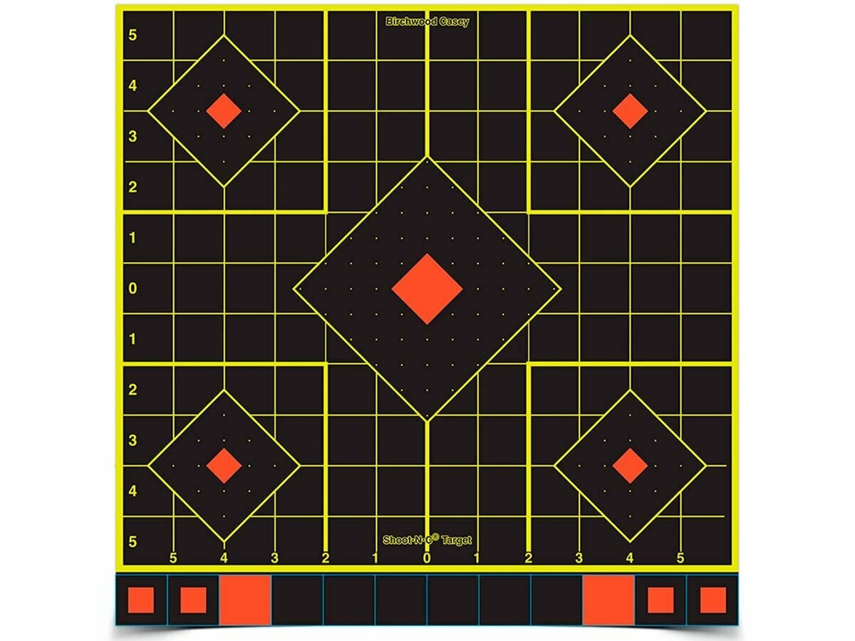 Мишень осыпающаяся Birchwood ShootNC Sight-In Target 12 5шт.