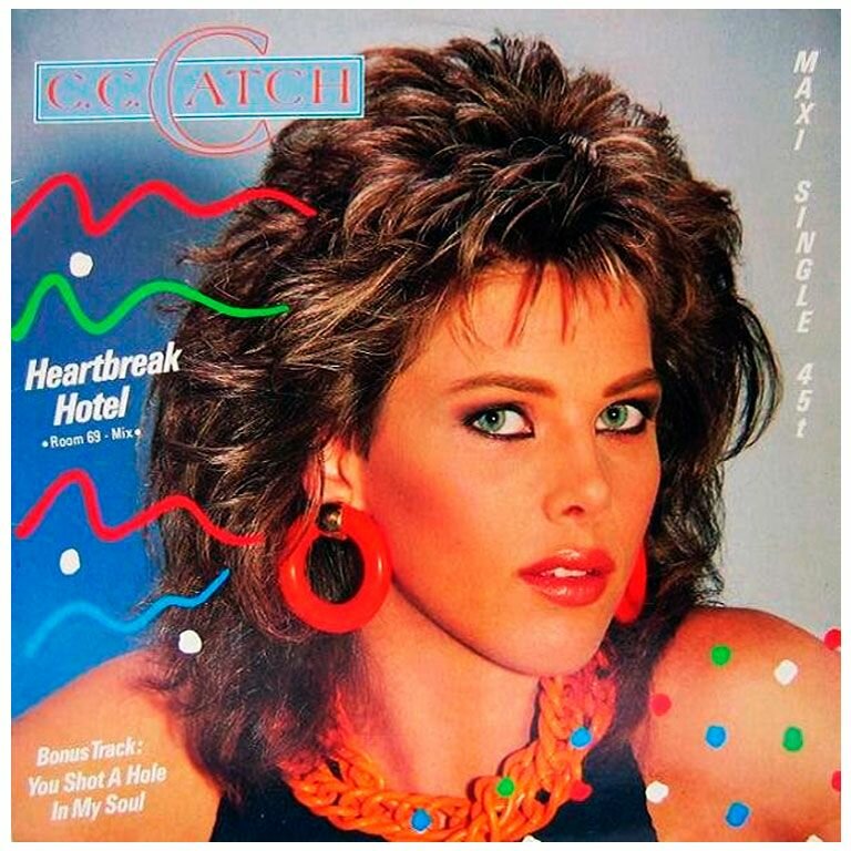 Виниловая пластинка C.C.CATCH - Heartbreak Hotel (Room 69 - Mix), 1986 (EP, Maxi-Single)