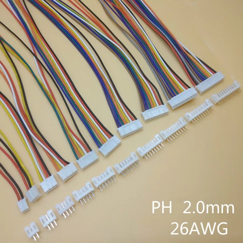 Комплект разъемов JST PH2.0mm 6P (20 шт.)