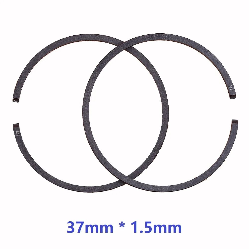 Поршневое кольцо 37 мм * 1,5 мм для KAAZ KAWASAKI TD33 TG33 STIHL HUSQVARNA, 2 шт./лот, оптовая продажа, триммер, щеточка, воздуходувка, бензопила