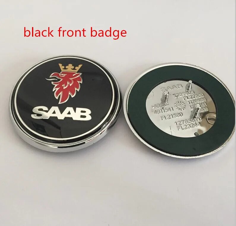 Эмблема передняя SAAB черная для Saab 9-3 9-5