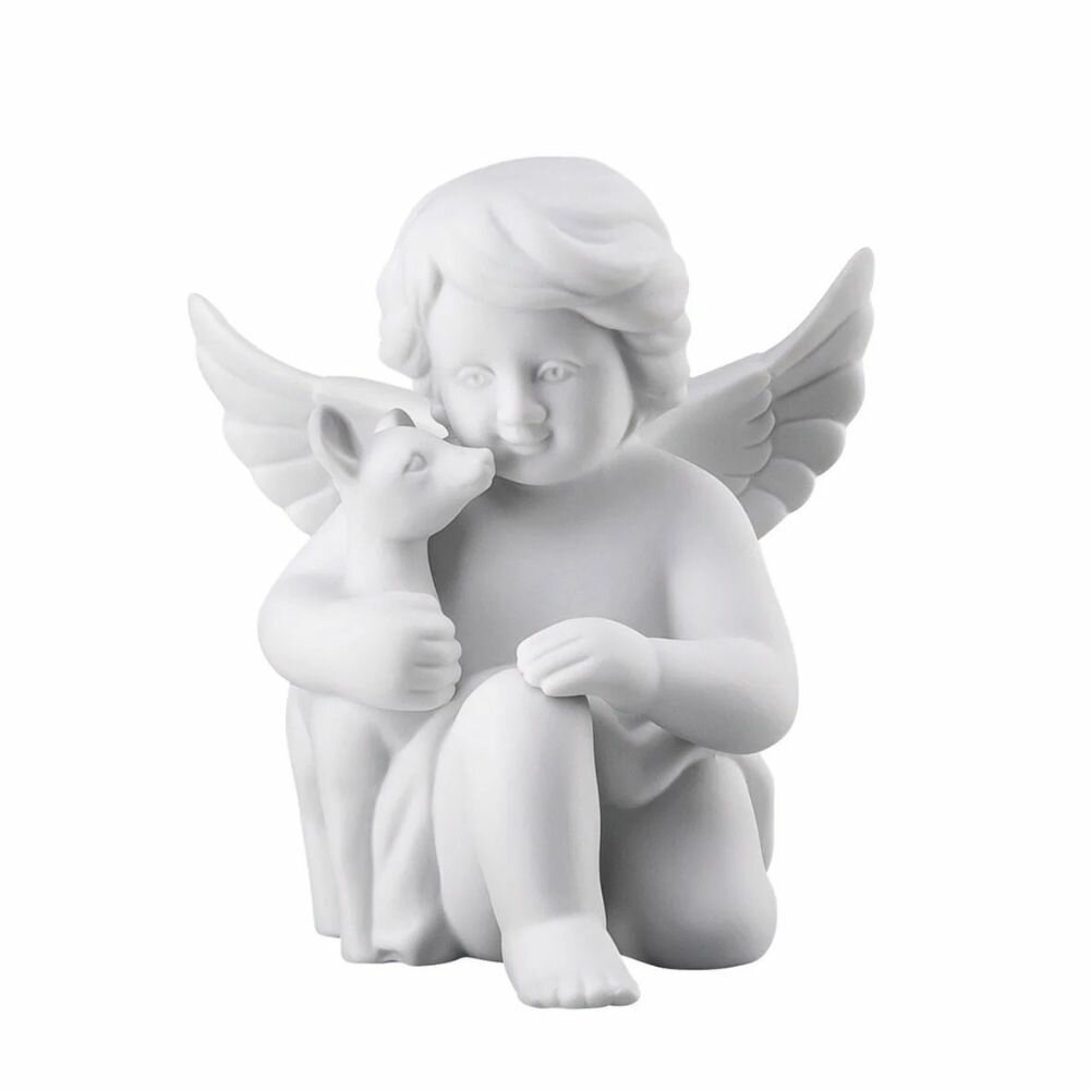 Статуэтка "Ангел с оленёнком" Rosenthal, фарфор, высота 10см