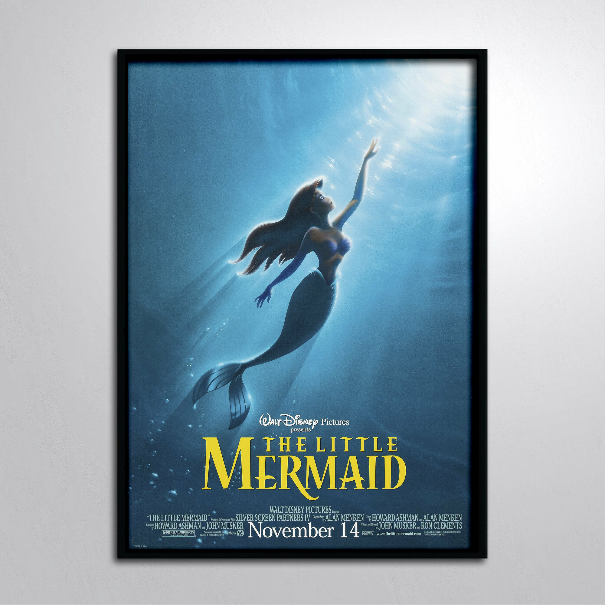 Постер без рамы/ Русалочка Океан