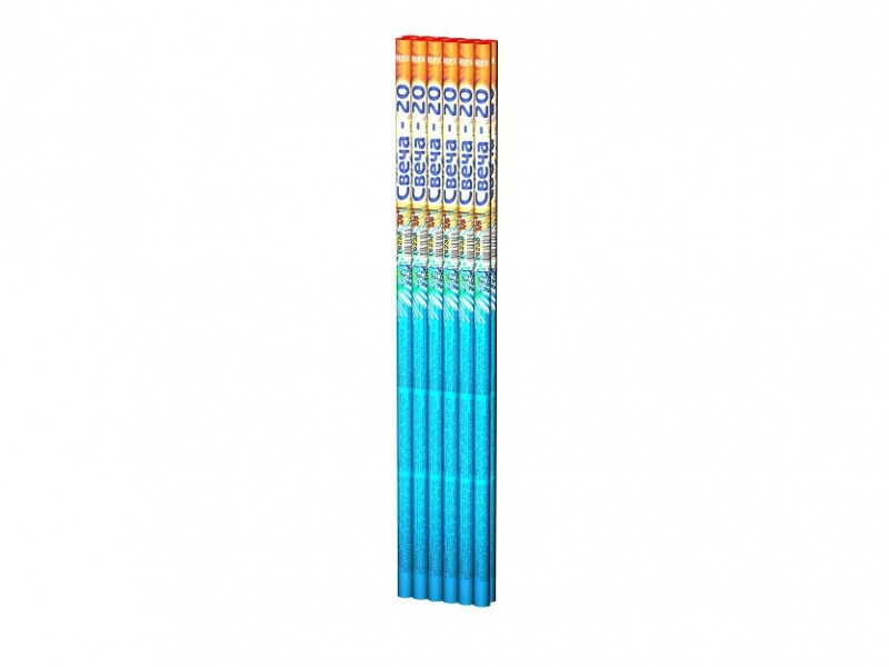 Римская свеча-20 (12 штук по 20 залпов в упаковке) 2 эффекта