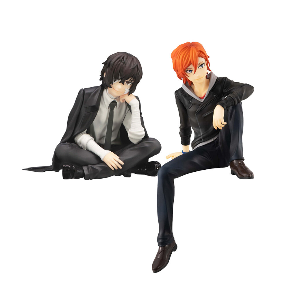 Фигурки Bungou Stray Dogs Дазай и Чую, статичные, пластик, высота 18см, 2 шт