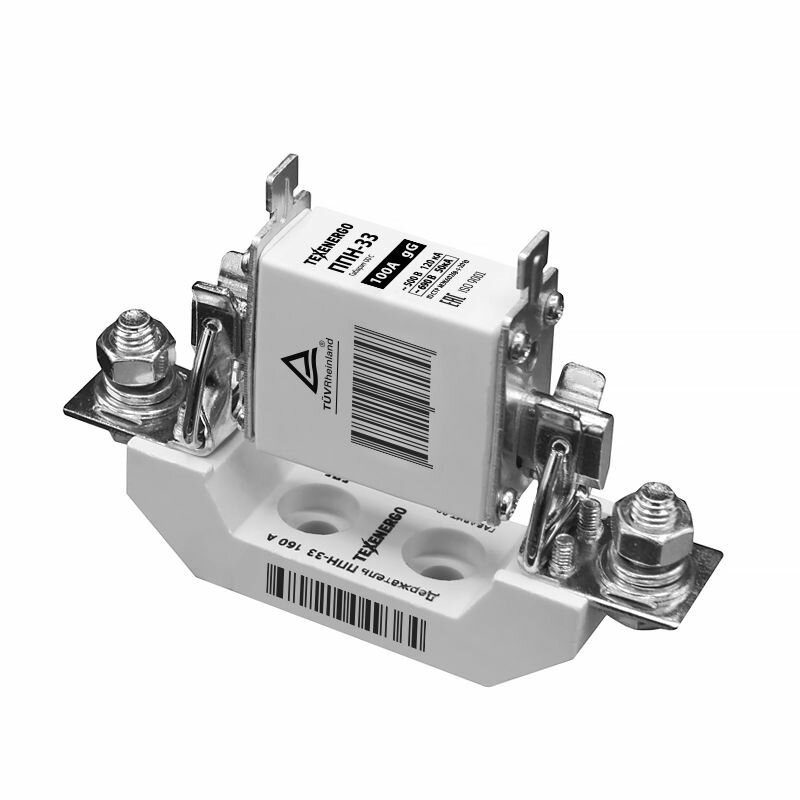 Предохранитель ППН -33-23-00 УХЛЗ 100А габарит 00С Texenergo (в комплекте с держателем) PP10-100-23С