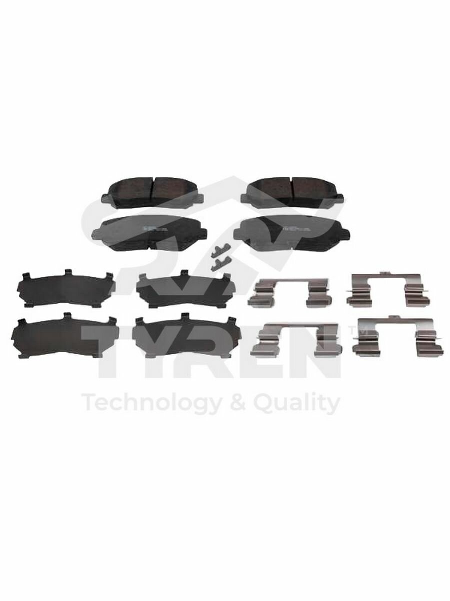 Тормозные колодки дисковые передние TYREN TYR1214921 для MAZDA CX-5