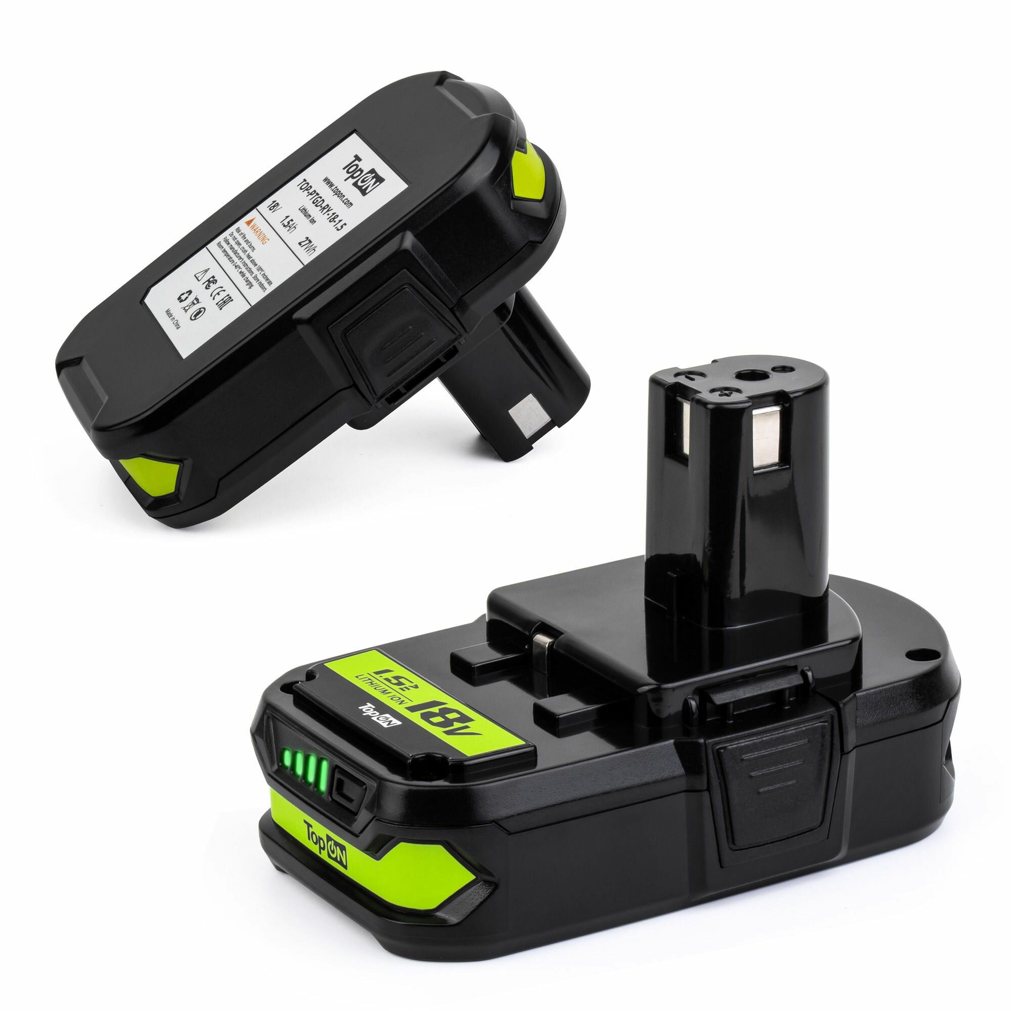 Аккумулятор для Ryobi 18V 1.5Ah (Li-Ion). PN: BPL-1815, BPL-18151