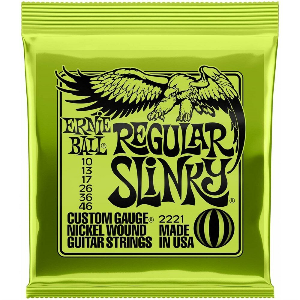 Ernie Ball 2221 Nickel Wound Slinky Regular 10-46 - Струны для электрогитары