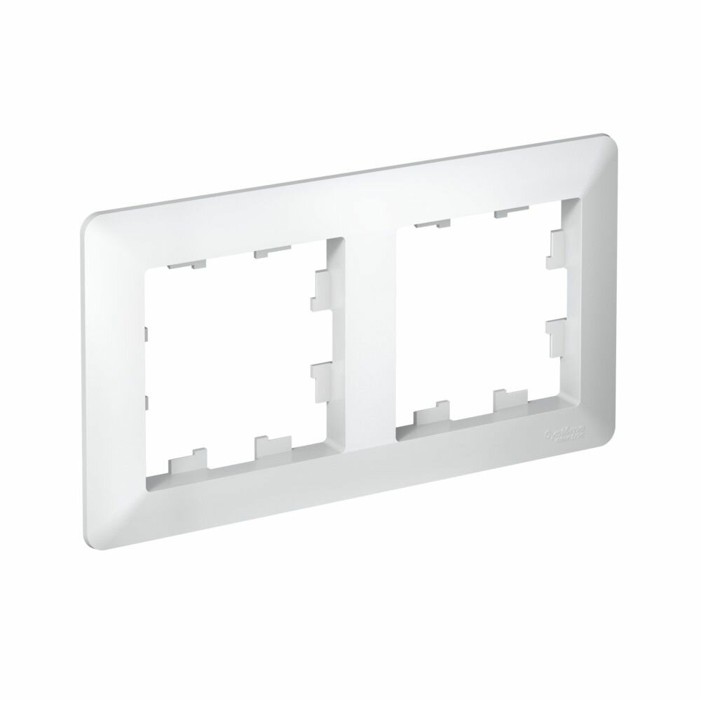 Рамка электроустановочная ATLASDESIGN AIR двухпостовая, Белый
