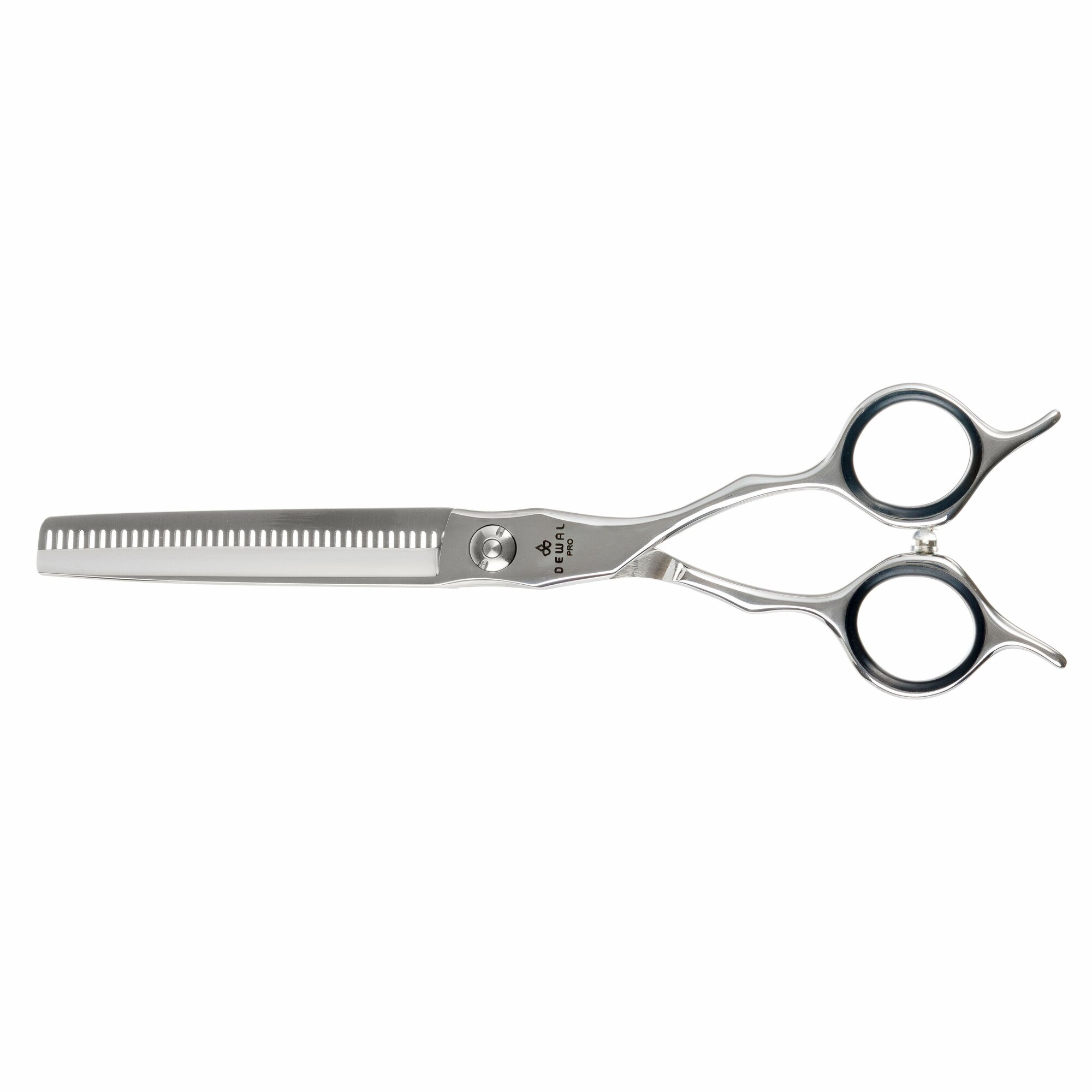 Ножницы парикмахерские профессиональные филировочные DEWAL Pro серия PROFI STEP, 6,5", 40 зубцов, нержавеющая сталь 6CR, чехол на молнии, серебристые