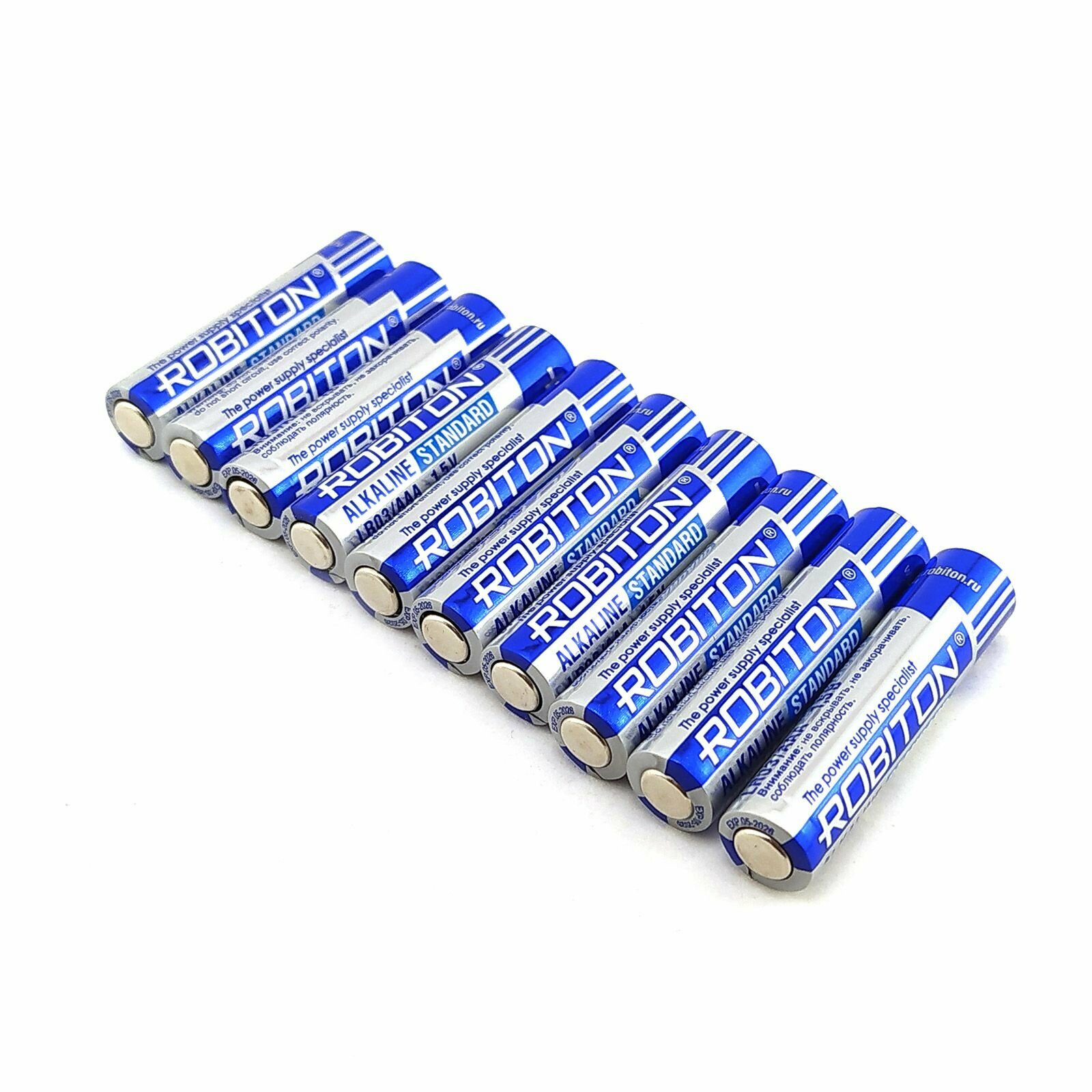 Батарейка (10шт) ROBITON LR03 AAA Standart 1.5В щелочная(алкалиновая) (1шт*10)