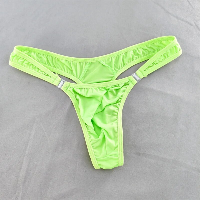 Мужские нейлоновые стринги Зеленый, М, Green