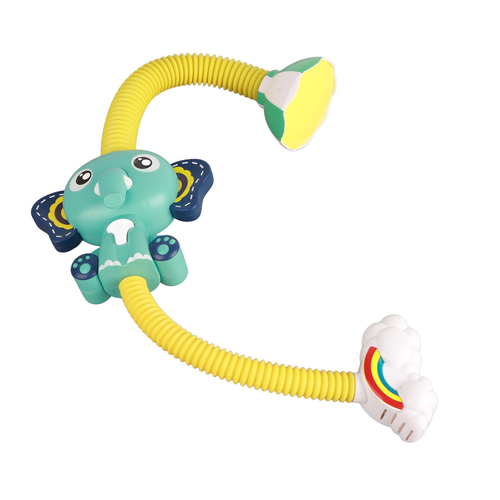 Детский электрический душ в форме слона Макарон, водный распылитель, детская летняя игрушка для купания в ванной комнате, синий