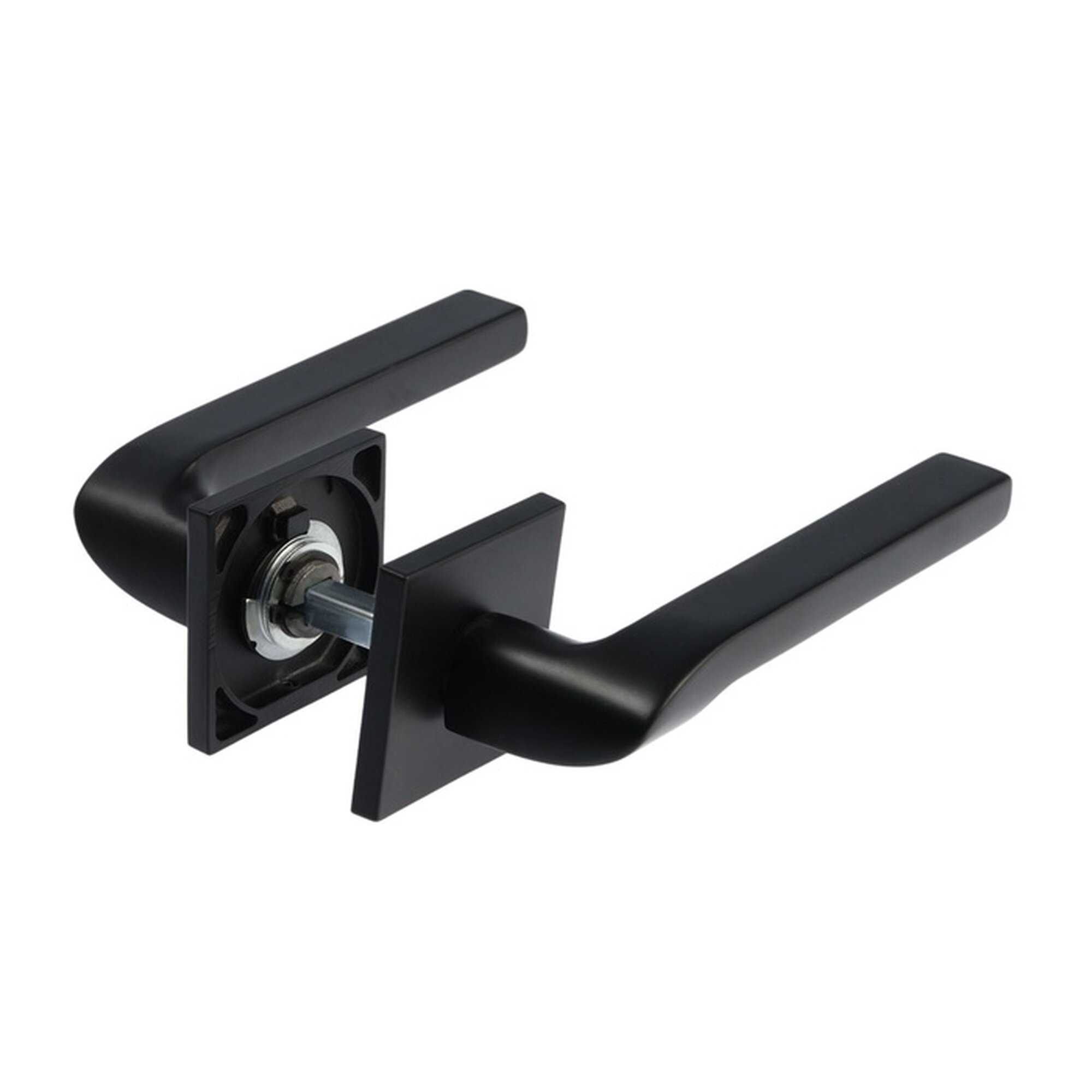 Ручка LOCKLAND 005 BL, металл, квадратная розетка, поворотная, универсальная, 16.5x8x6 см