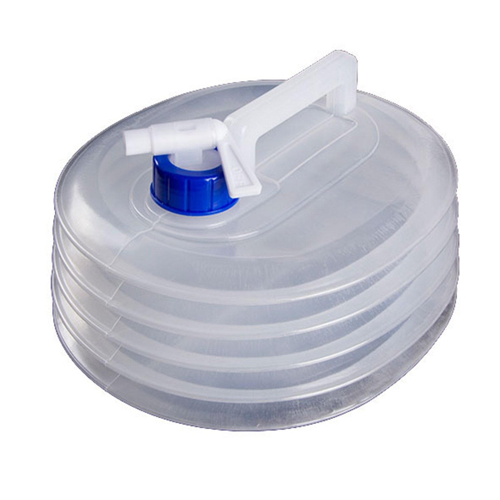 Складной контейнер для воды объемом 5 л с краном, портативный пищевой пластиковый кувшин для хранения воды для кемпинга, походов, использования в чрезвычайных ситуациях на открытом воздухе, автодоме