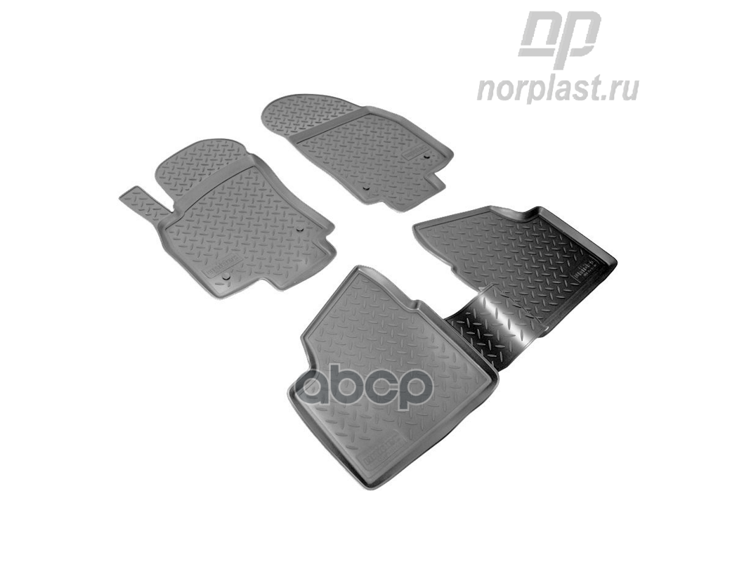 Коврики в салон полиуретан opel astra h sd 04- черный комплект NORPLAST арт. npl-po-63-09