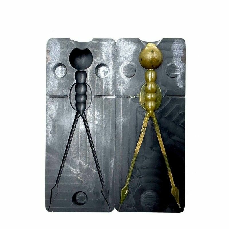 Форма для литья рыболовных силиконовых приманок Chaosman 2,4", 62mm, 1место, камень