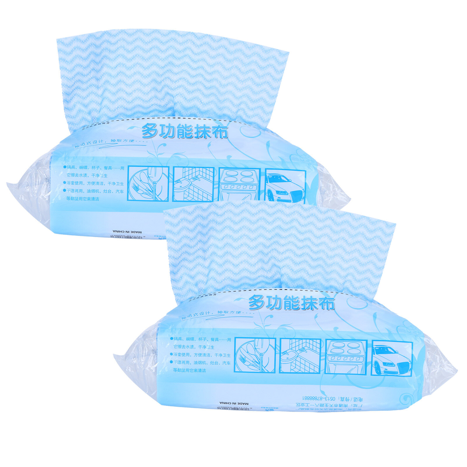 2Packs одноразовые нетканые тряпки для мытья тряпка