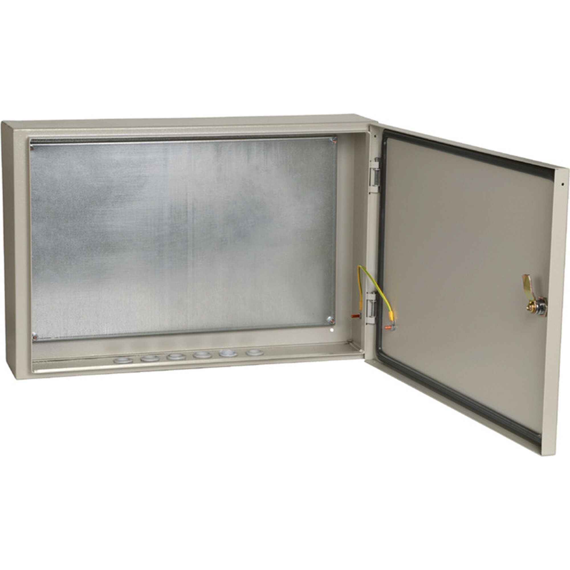 Корпус металлический IEK ЩМП-4.6.1-0, 400х600х150мм, У2, IP54, серый, замок с ключом, навесной, 630А, 400В