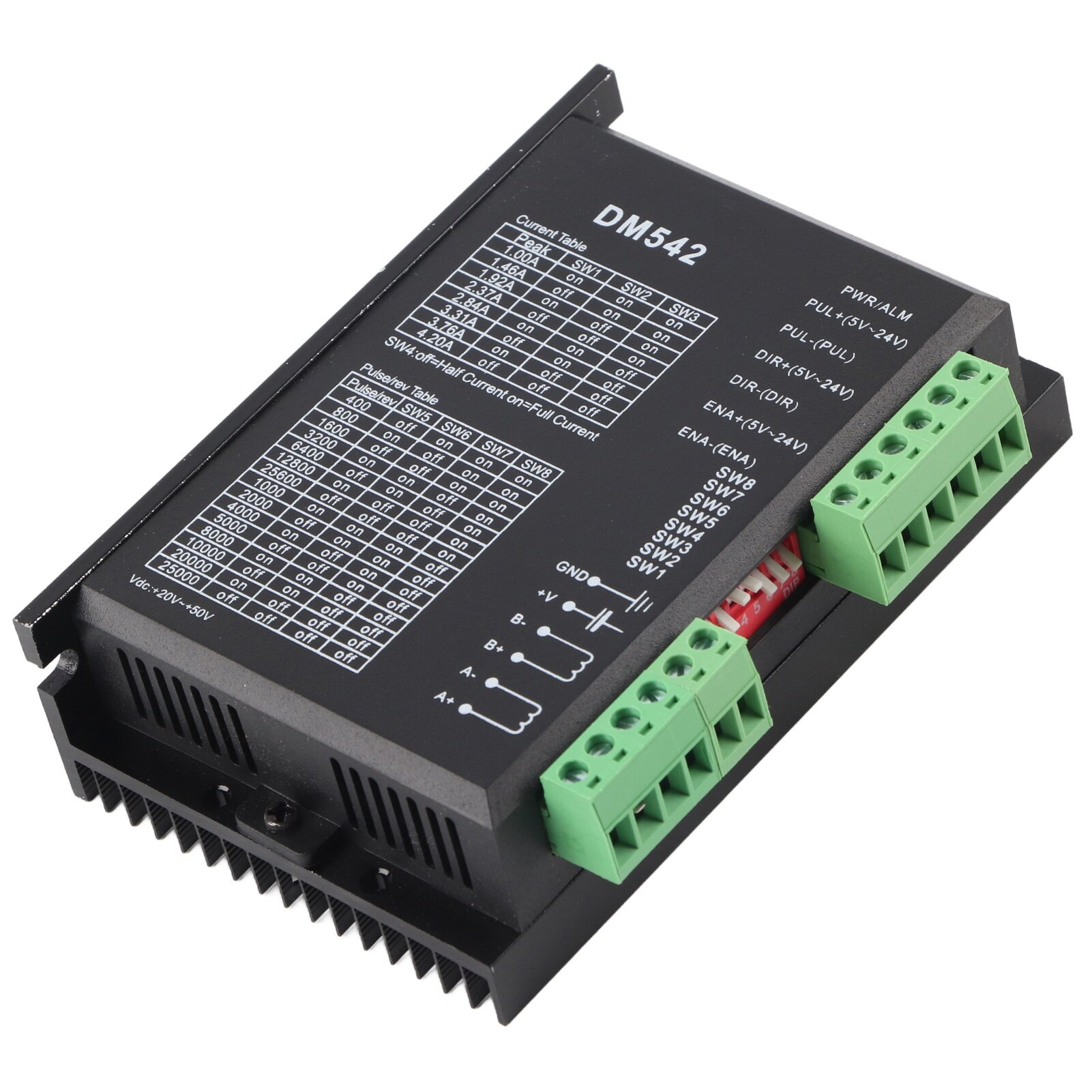 57 86 Stepper Motor, 18-48VDC 32-Bit DSP Technology Motor Driver, DM542 for Driving Series Motors