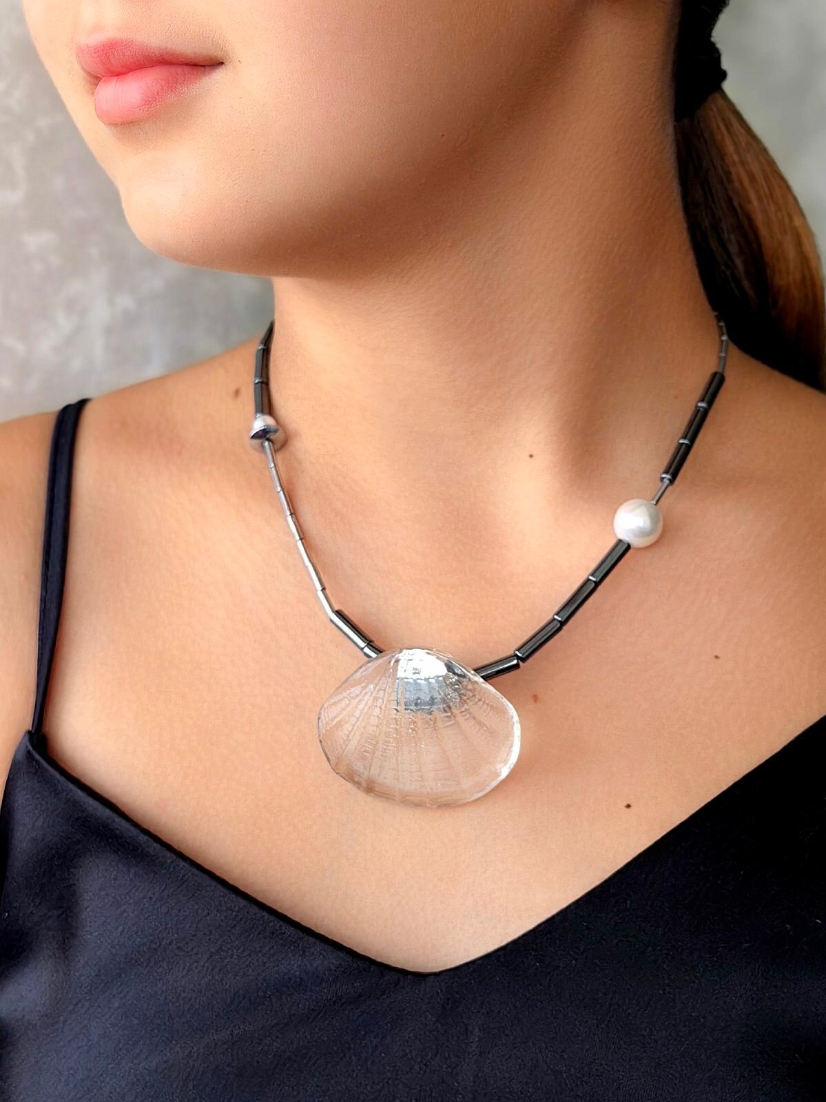 Колье, стекло