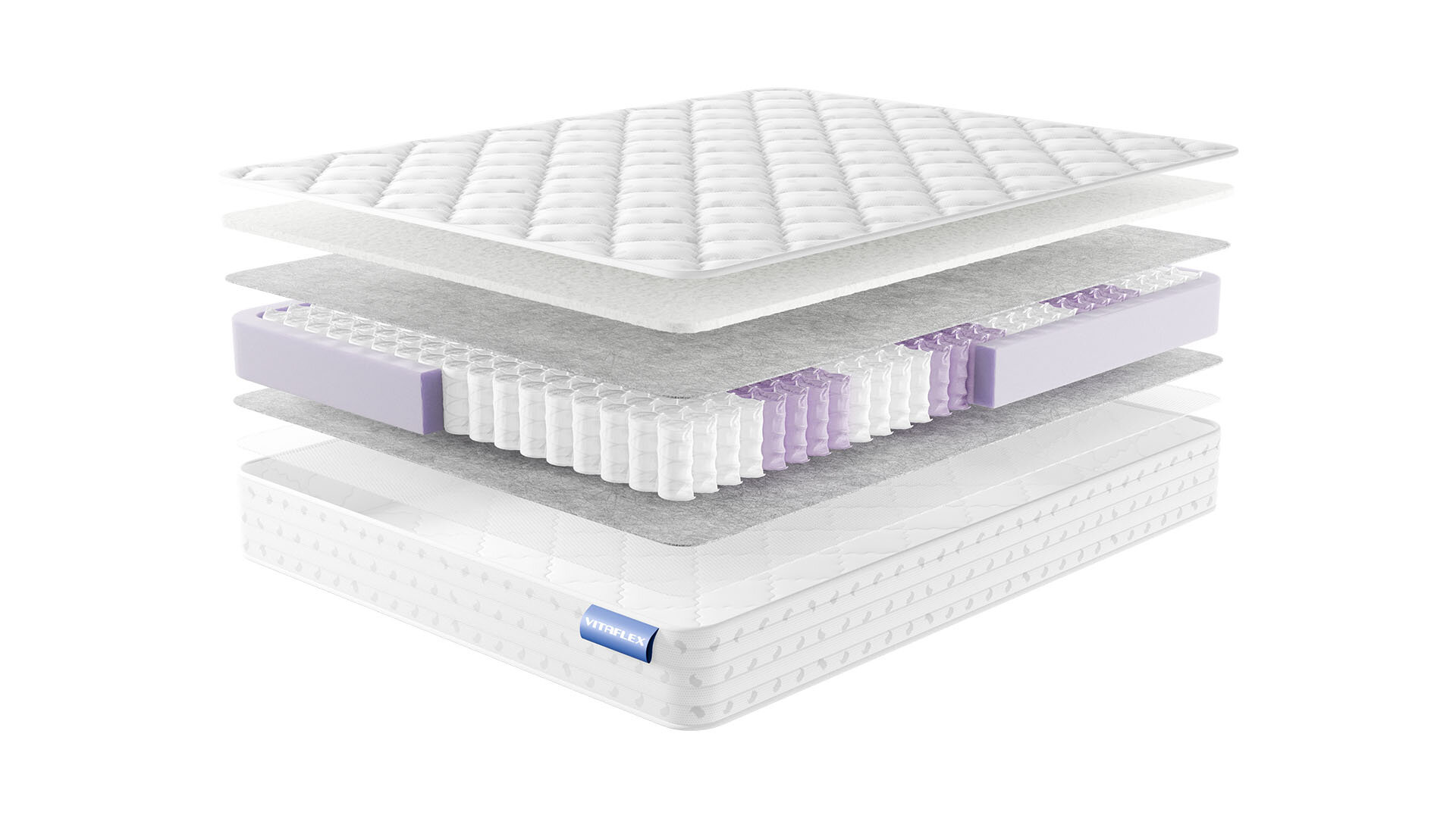 Матрас Vitaflex Balance Base 70х200 высота 16 см анатомический средней жесткости Независимые пружины