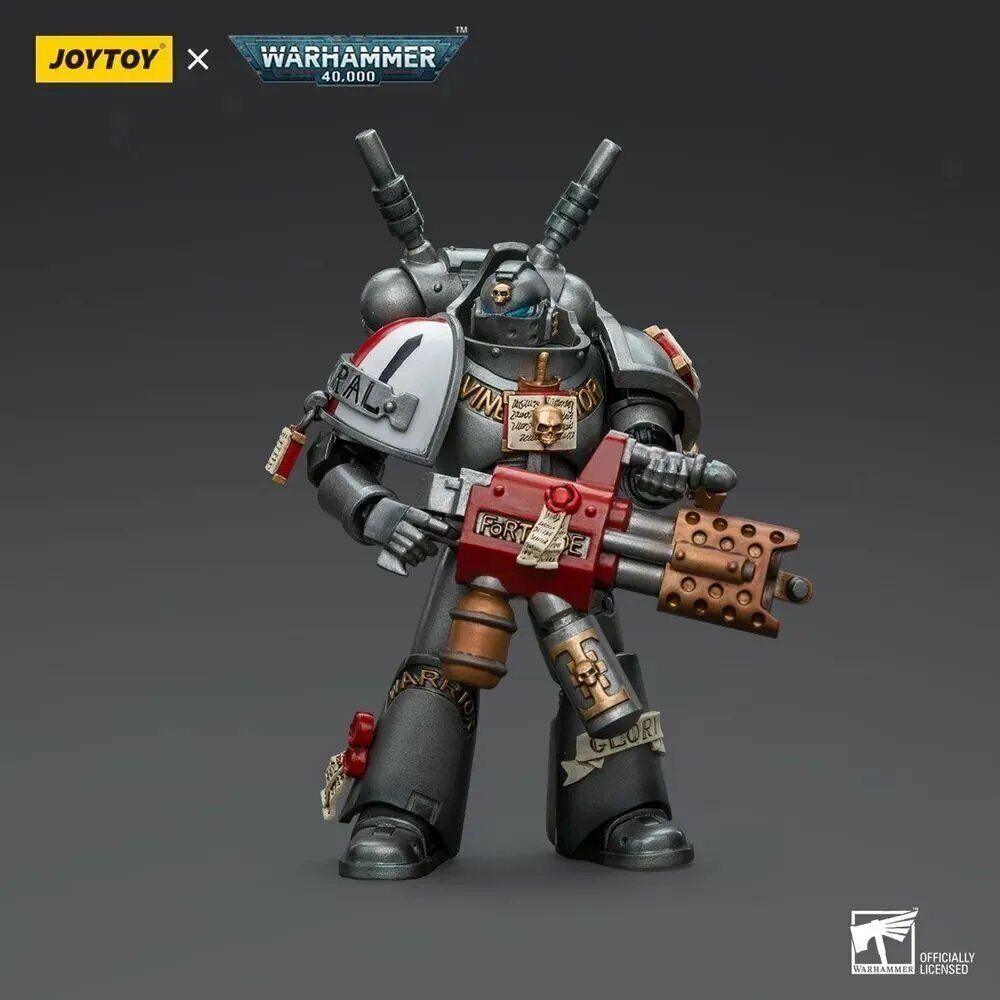 Подвижная фигурка JOYTOY Warhammer 40K 1/18 Grey Knights Interceptor Squad Interceptor with Incinerator