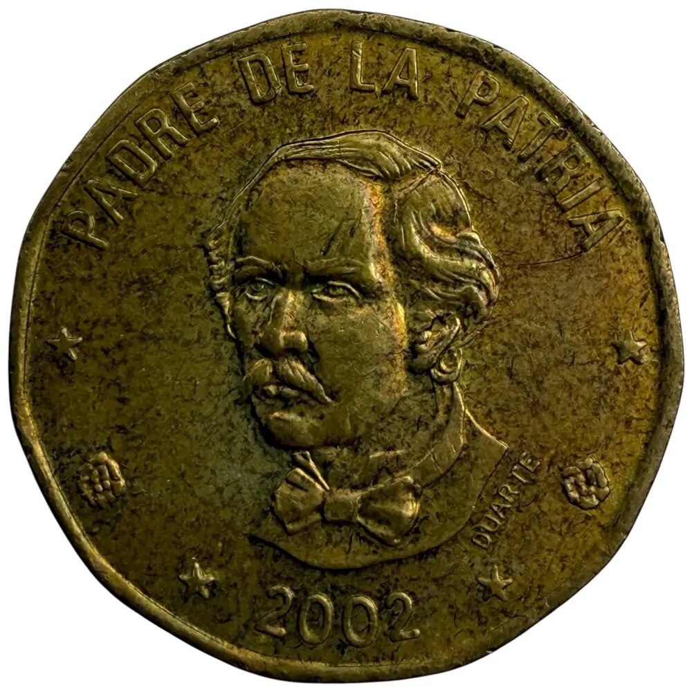 Доминиканская Республика (Доминикана) 1 песо 2002 г.