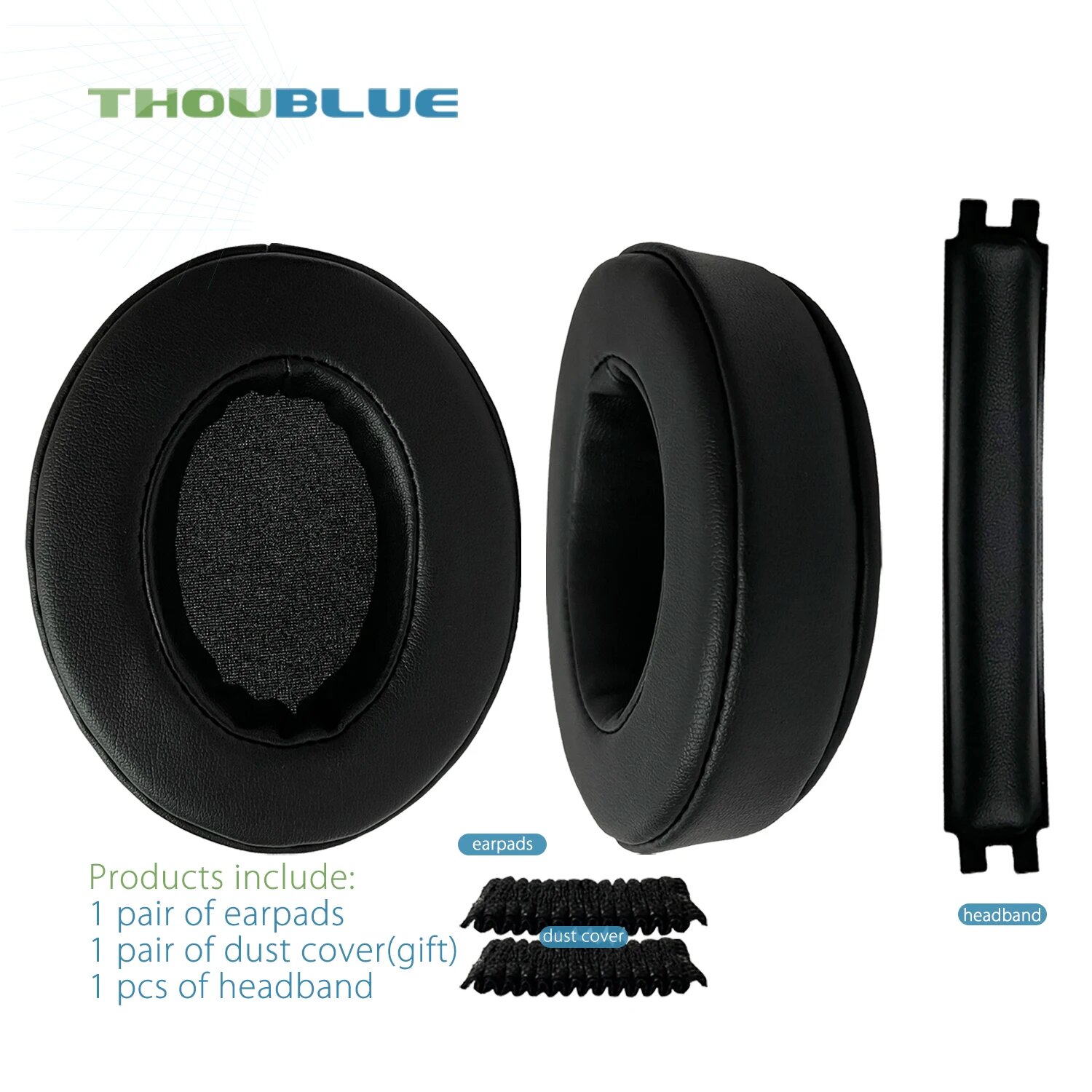 Амбушюры THOUBLUE черные для HyperX Cloud Flight, Stinger