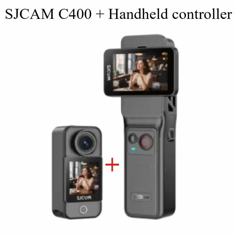 Спортивная камера SJCAM C400+Handheld long battery life riding set 4K , Action Camera Портативная стабилизированная камера ночного видения Vlog Outdoor Live Streaming Видеорегистратор