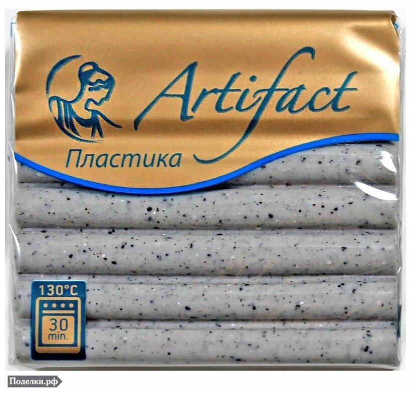 Полимерная глина Артефакт 824012 С эффектом камня дымчатый гранит (897), 56 г, цена за 1 шт.