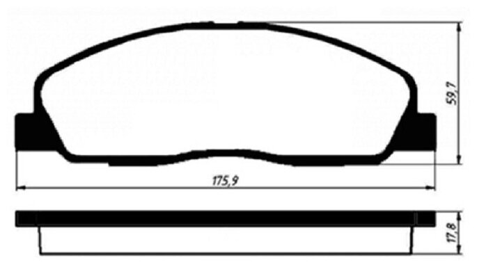 Колодки тормозные передние ATF A211E3971 для ГАЗель (Gazel) NEXT; A21R233501171